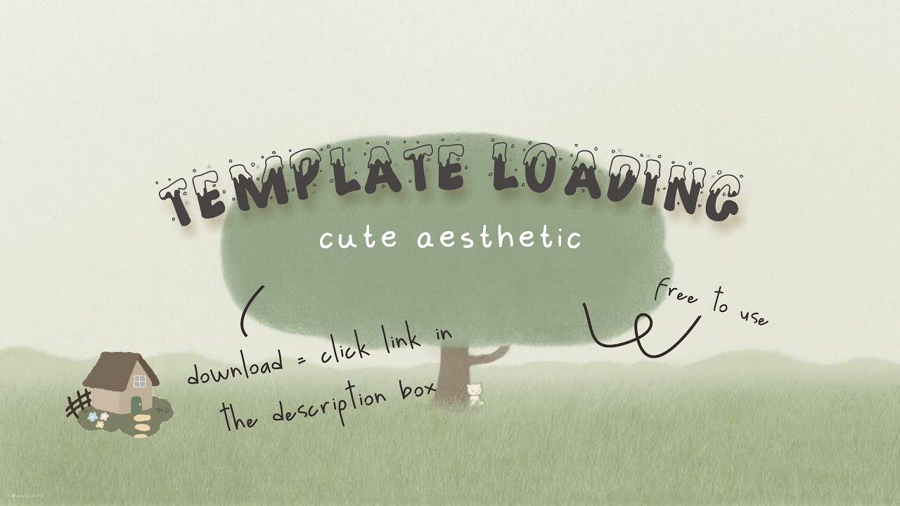 cute aesthetic//template loading for video free to use - klik link in ...