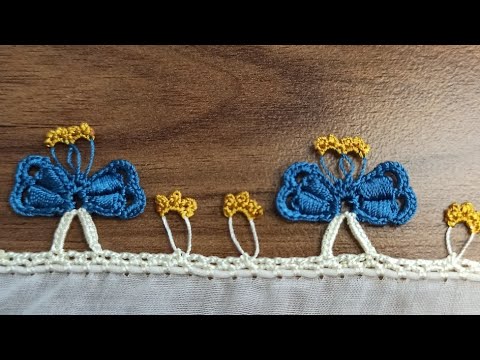 Kelebek modeli yazma oyası örneği