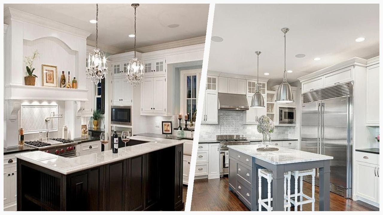 75 Kitchen With Recessed-panel Cabinets And White Backsplash Design ...