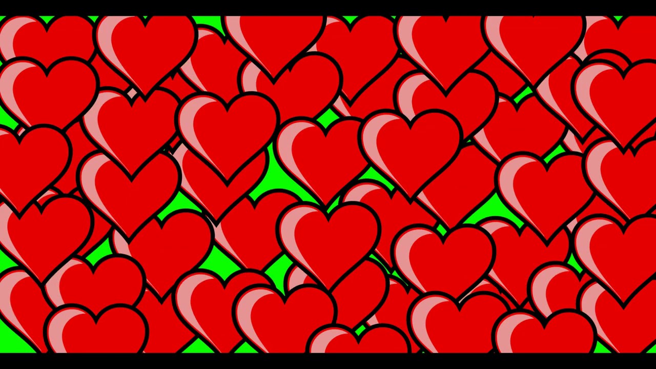 Heart Transition Green Screen Animation - YouTube