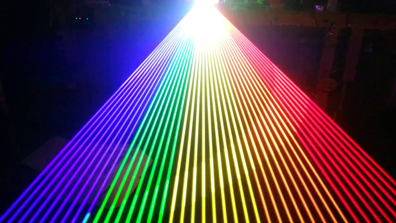 RGB Laser Fan - YouTube
