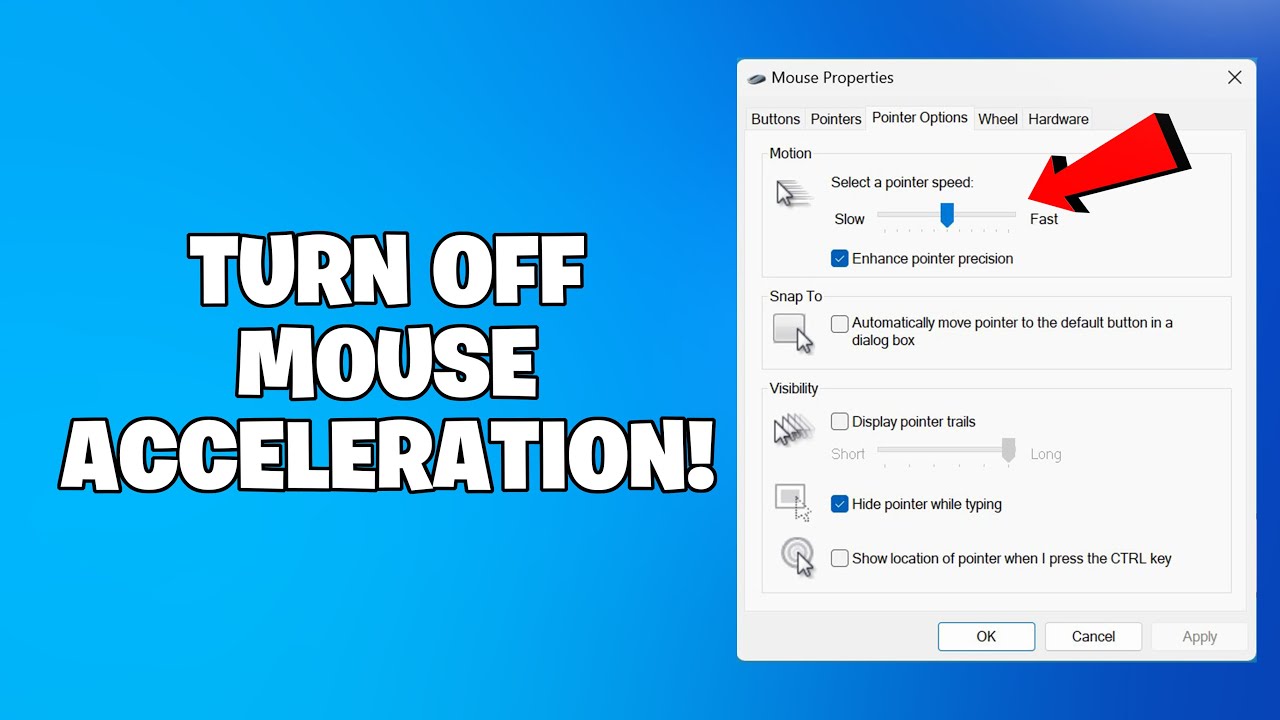 How To Turn Off Mouse Acceleration - Windows 11 & 10 - NEW 2025🖱️ - YouTube