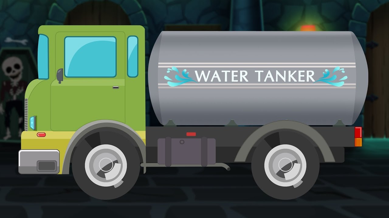 Water Tanker | Haunted Place | Scary Monster | Street Vehicle for Kids ...