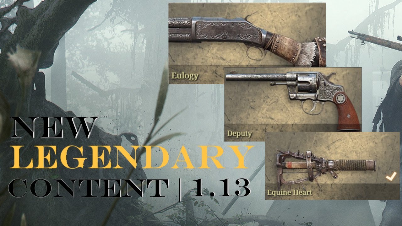 Hunt: Showdown | Update 1.13 NEW Legendary Skins In-Game/First Person ...