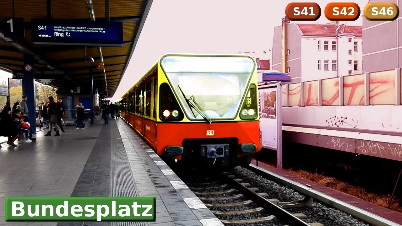 Bundesplatz S41 - S42 - S46 : S-Bahn Berlin ( DB 480 ) - YouTube