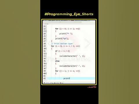 Print Yacht using Star Pattern in C Programming | Logical | Programming Eye | #Short - YouTube