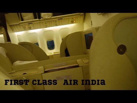 Experience in First class Air India India to Canada - YouTube