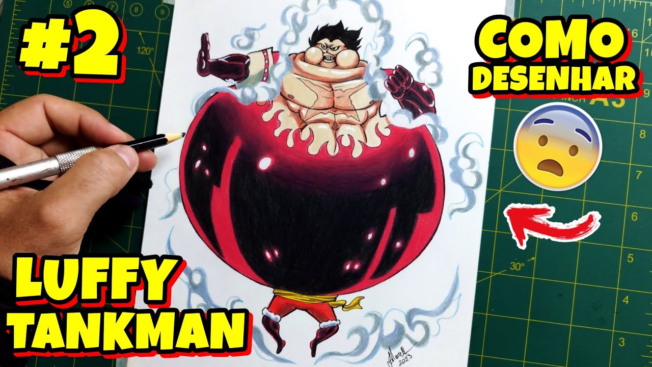 Como desenhar o LUFFY GEAR 4 TANKMAN One Piece passo a passo #2 - YouTube