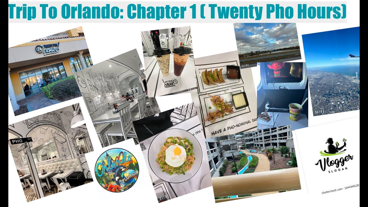 TRAVEL VLOG!!! TRIP TO ORLANDO 🧳 CHAPTER 1: (Twenty Pho Hours) Chloe ...