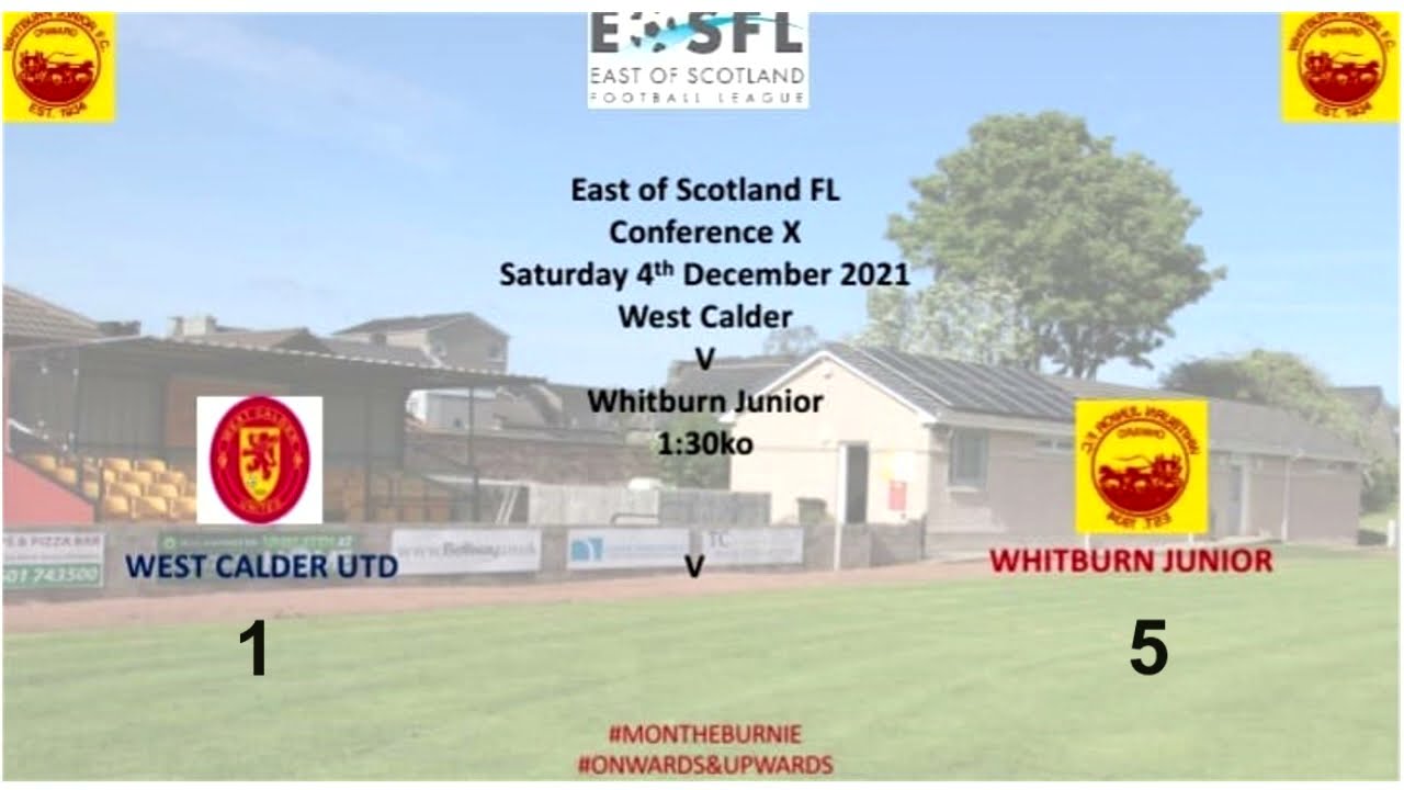 West Calder v Whitburn 4-12-2021 - YouTube