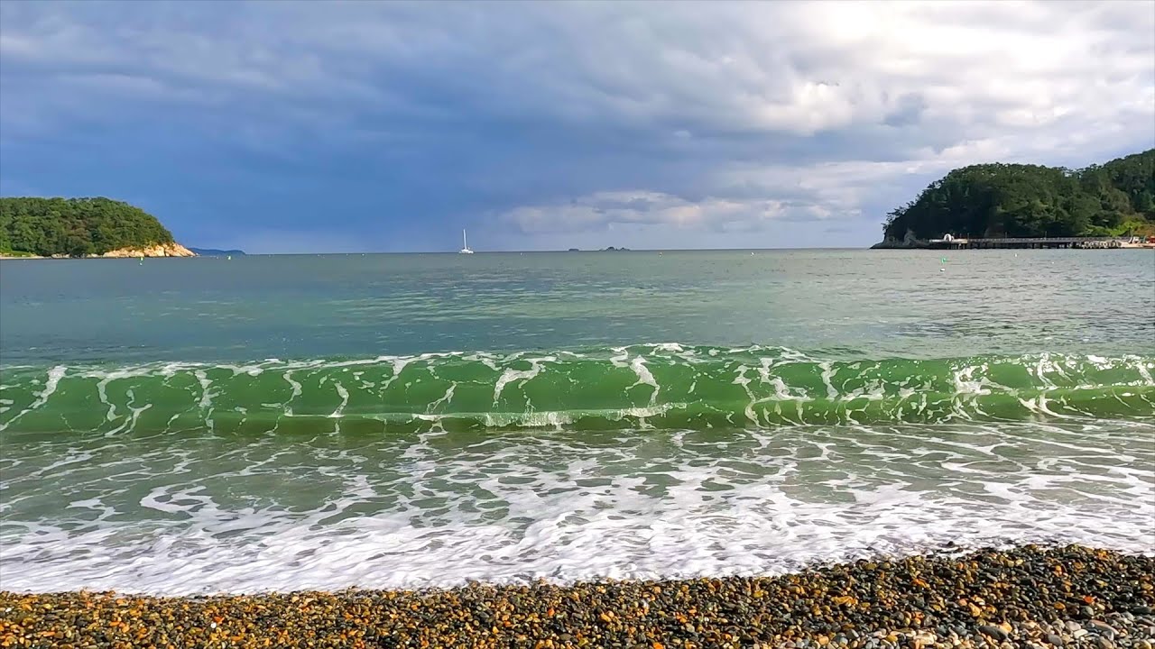 4시간연속 환상적인 몽돌 파도소리 Asmr 바닷가소리 잠오는소리 Ocean Wave Sounds White Noise 4hours For Sleeping Youtube