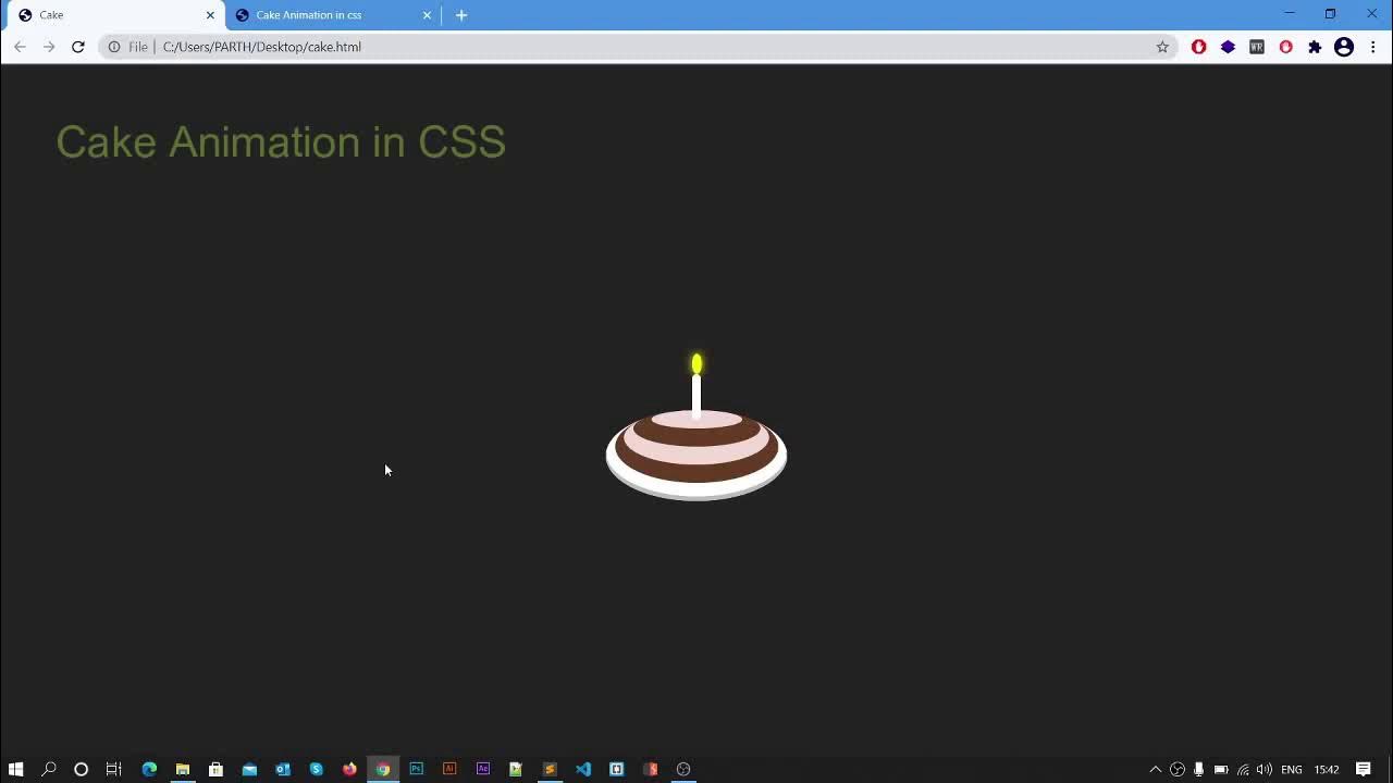 Cake Animation In CSS - YouTube