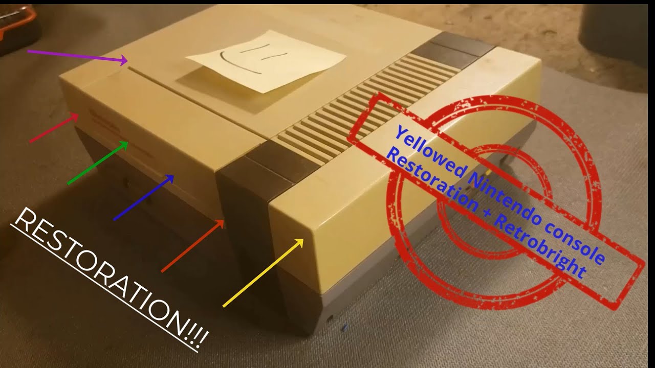 D&J restoration # 6 Yellowed Nintendo Entertainment System (NES ...