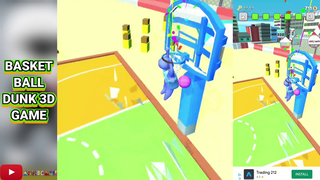 Basket Dunk 3D Game, FiRST LOOK - YouTube