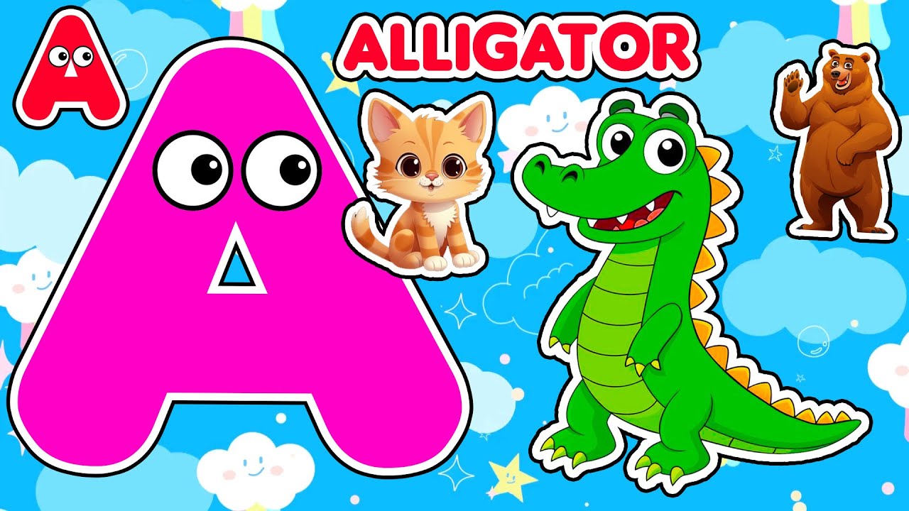📌A to Z Alligator Song 🐊 | Fun ABC Phonics & Animal Song for Kids - YouTube