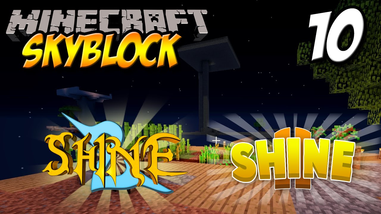SHINE 2 LOGO | Minecraft SKYBLOCK #10 | baastiZockt - YouTube
