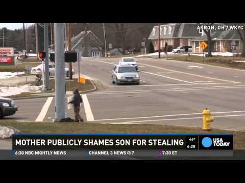 'I am a thief': Boy gets public punishment from mom