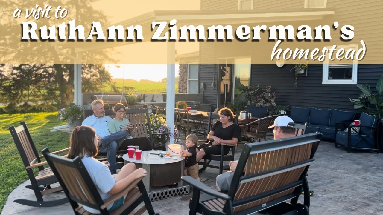 A visit to RUTHANN ZIMMERMAN'S HOMESTEAD in Iowa - YouTube