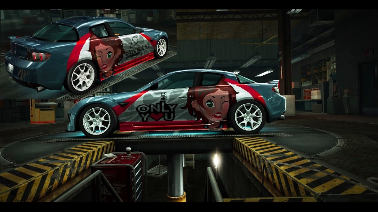 NFS World vinyl tutorial - Anime Girl - YouTube