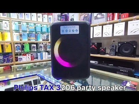 Philips Audio TAX3206 80 W Bluetooth Party SpeakerKaraoke Features ...