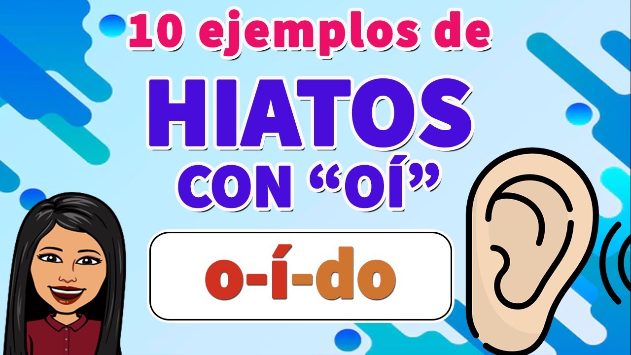 📗🤓10 EJEMPLOS DE Hiatos CON "OÍ" 🛑I HIATOS I EJEMPLOS - YouTube
