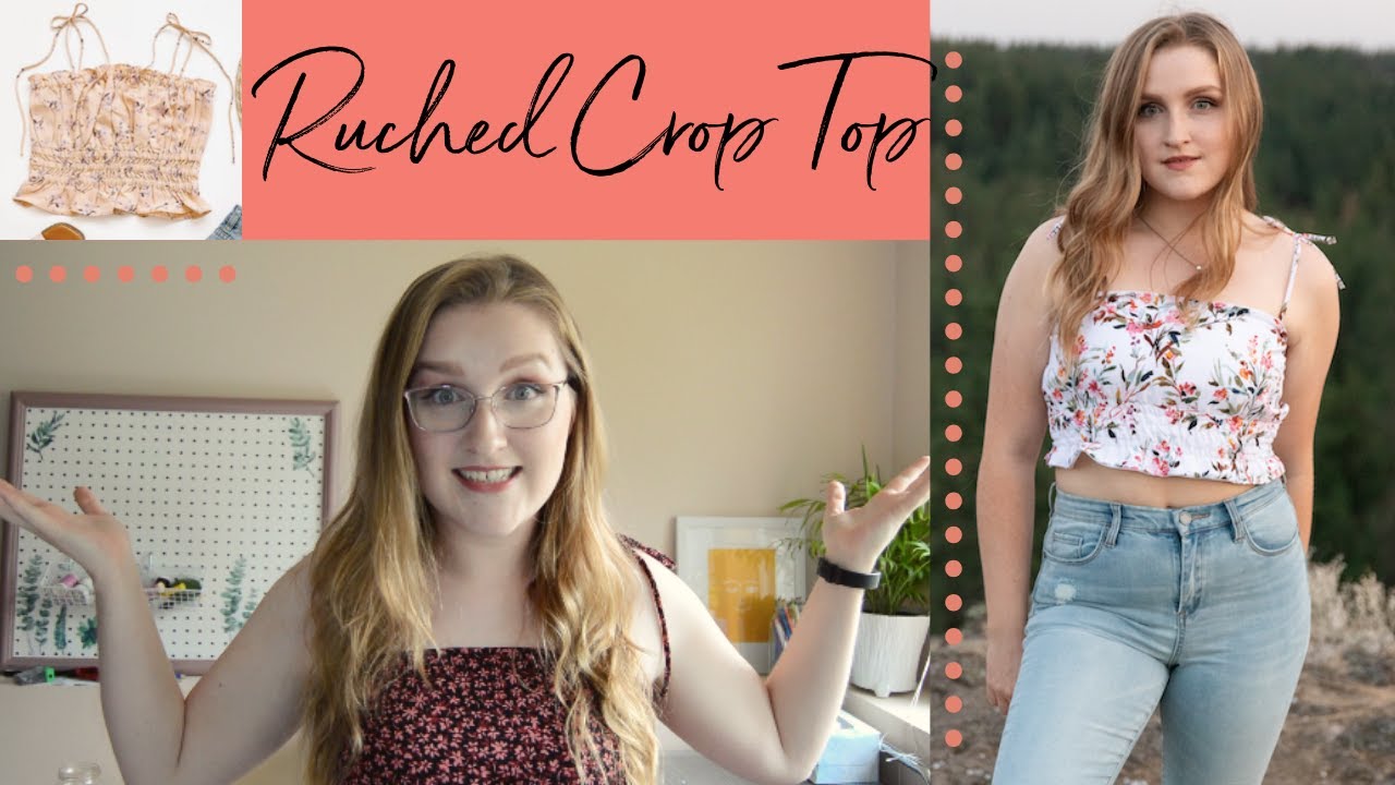 DIY Ruched Crop Top//DIY Pinterest Crop Top Tutorial - YouTube