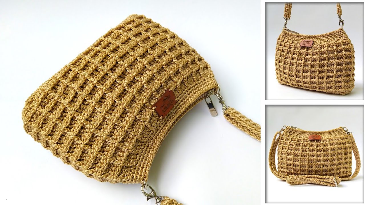 TAS RAJUT MOTIF TERBARU MUDAH DAN CANTIK - YouTube