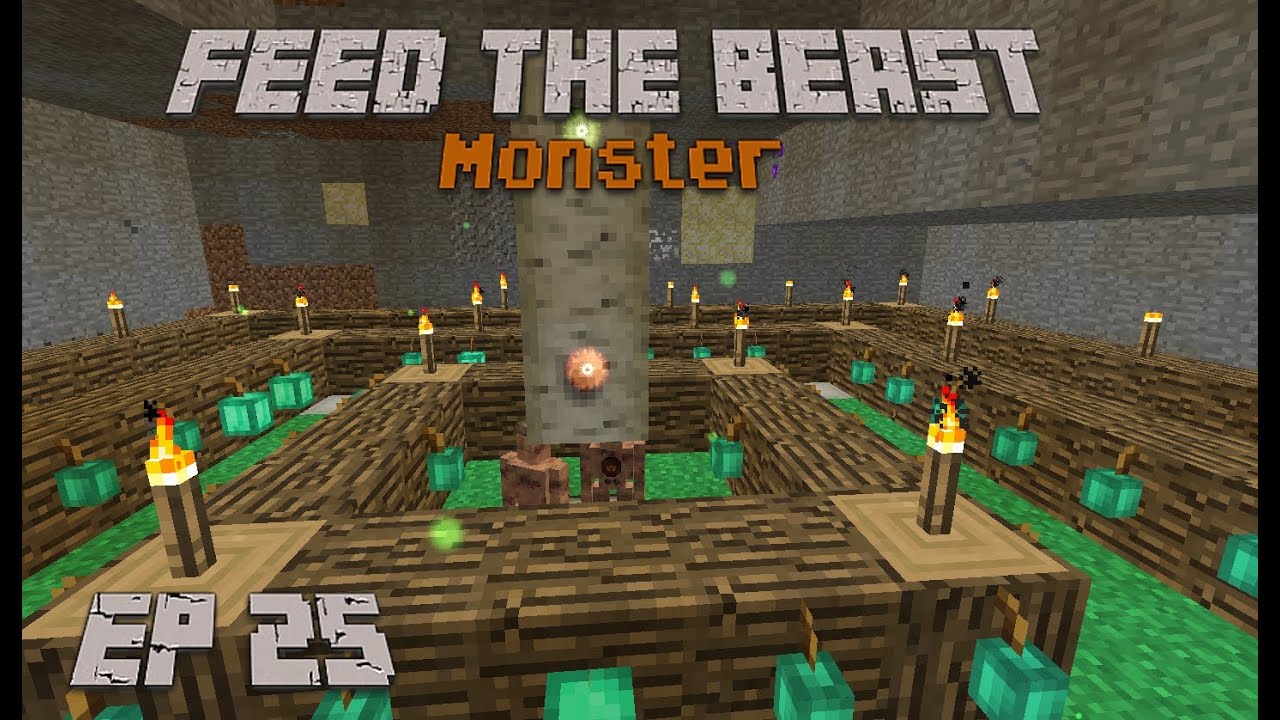 Feed The Beast Monster Ep 25 Mana Bean Farm (World Download) - YouTube
