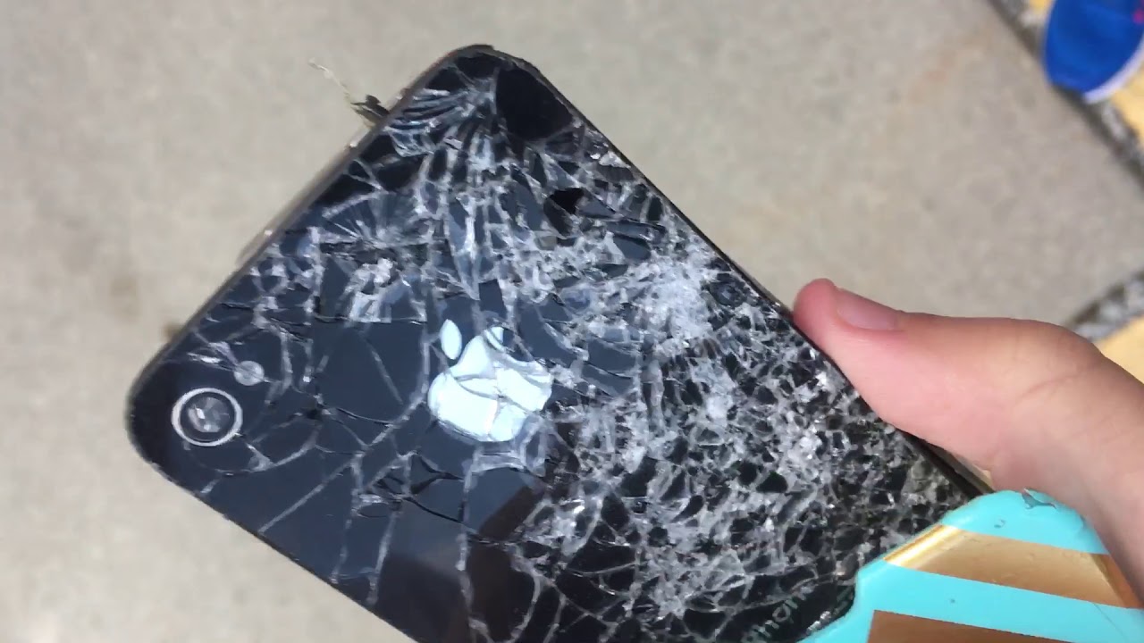 iPhone destruction aftermath - YouTube