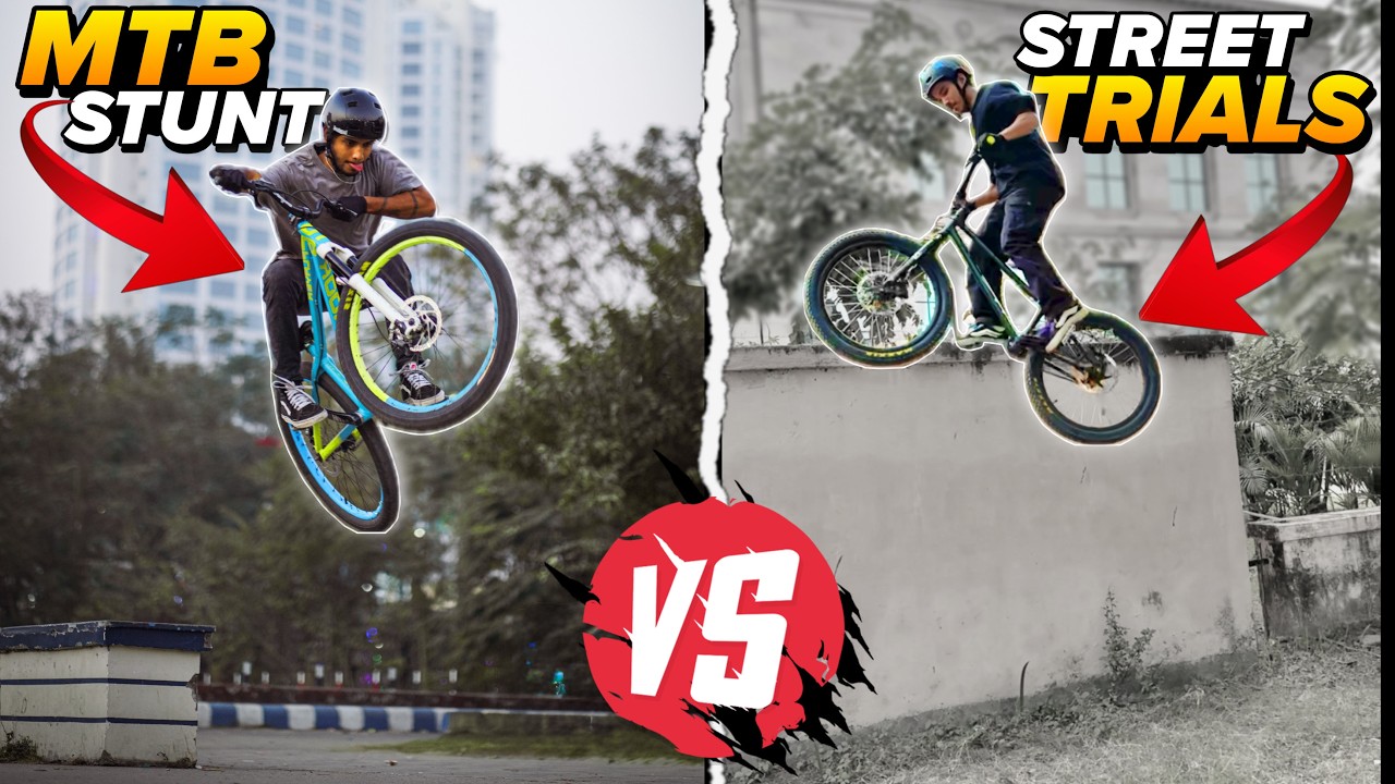 MTB Stunt vs Street Trials - Kon Jeetega? | Insane Skill Battle🔥 - YouTube