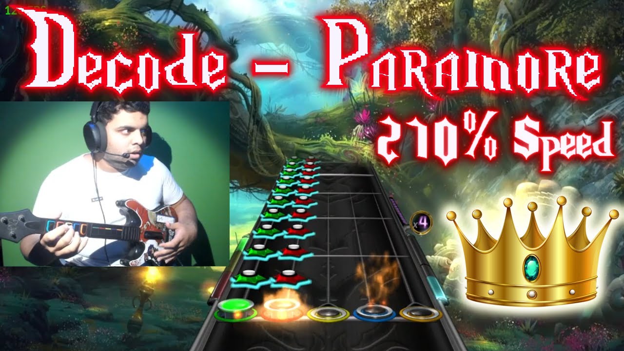Clone Hero Decode Paramore 210% Speed Expert 100% FC - YouTube