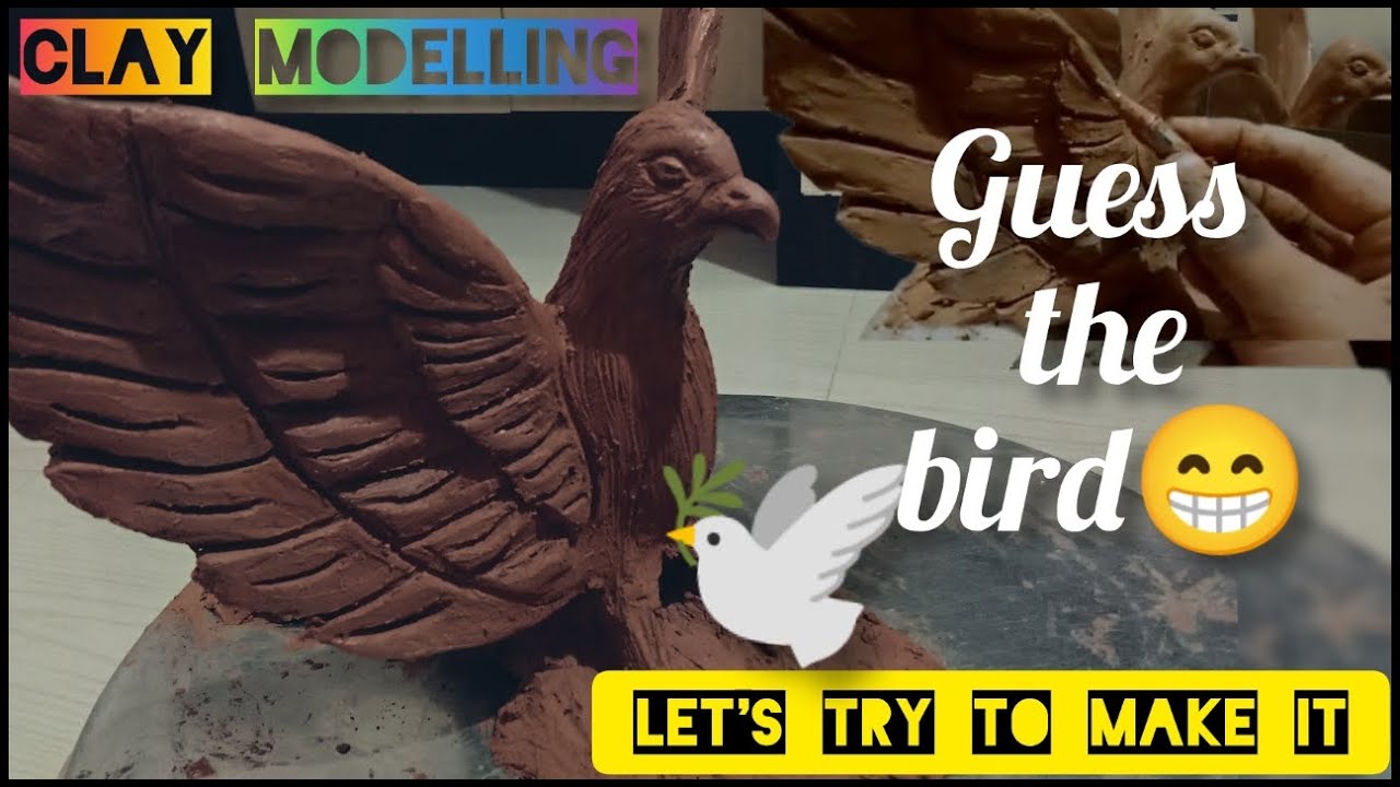 How to make Clay Bird🕊️/ Clay modelling - YouTube