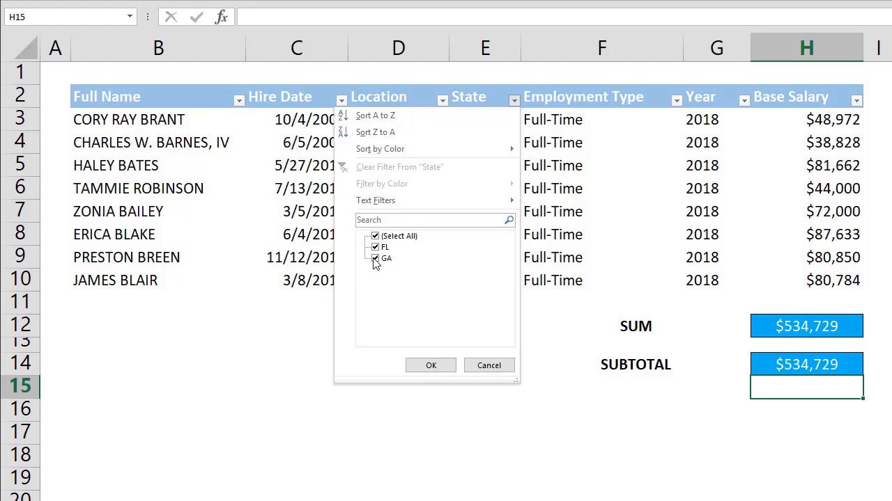 How To Sum Filtered Values In Data Tables YouTube How To Sum Filtered Values In Data Tables YouTube