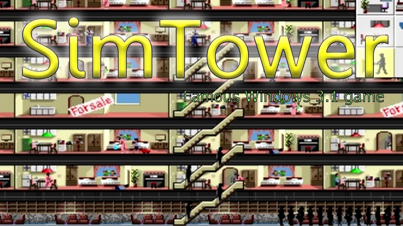 SimTower : The Vertical Empire (Windows game 1995) - YouTube