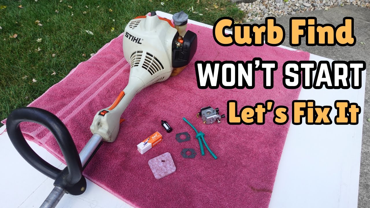 Carburetor, Spark Plug, Fuel Line, Filters Replaced - Stihl FS38 FS45 ...