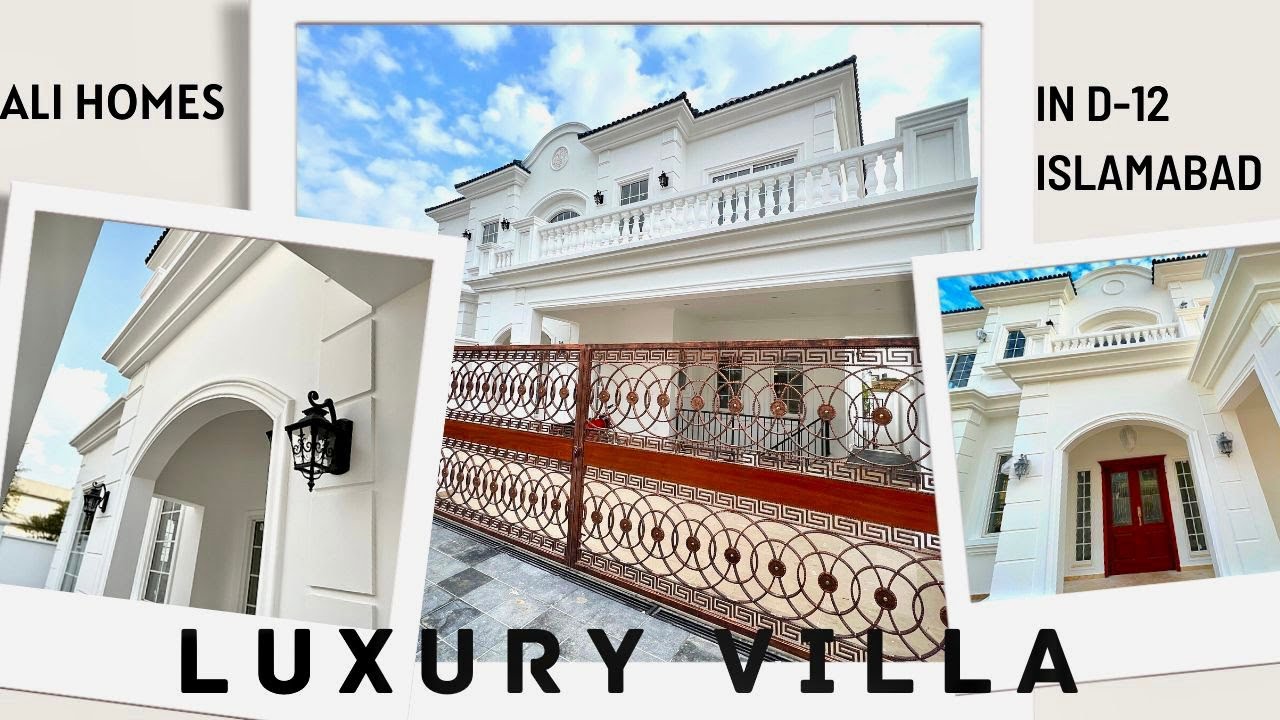 Ultra luxury house in Islamabad I A Project of Ali Homes in D-12 - YouTube