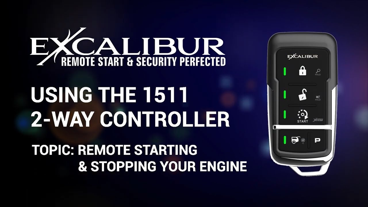 Excalibur 1511 Controller: Remote Starting & Stopping Your Engine - YouTube