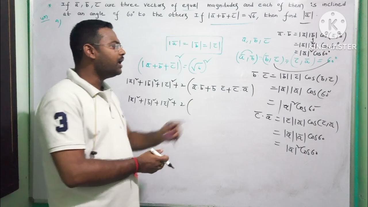 product of vectors in telugu@maths naresh eclass - YouTube