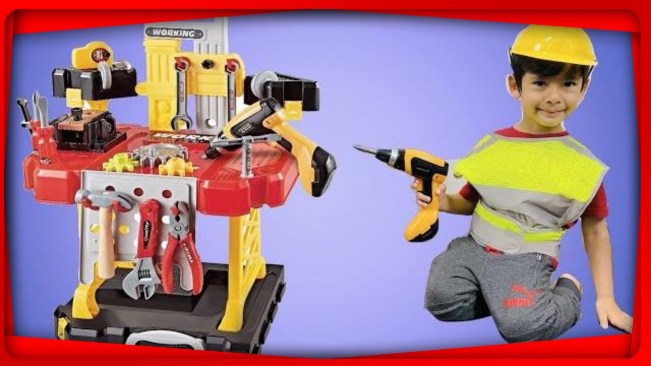 Learn Tools Names In English With Handyman Toys For Kids! - YouTube