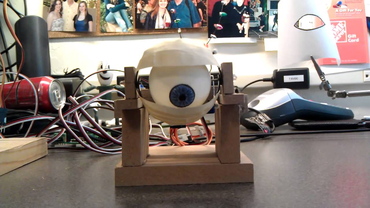 Animatronic Eyeball -Prototype IV - Part 1 w/ Moving Eyelids - YouTube