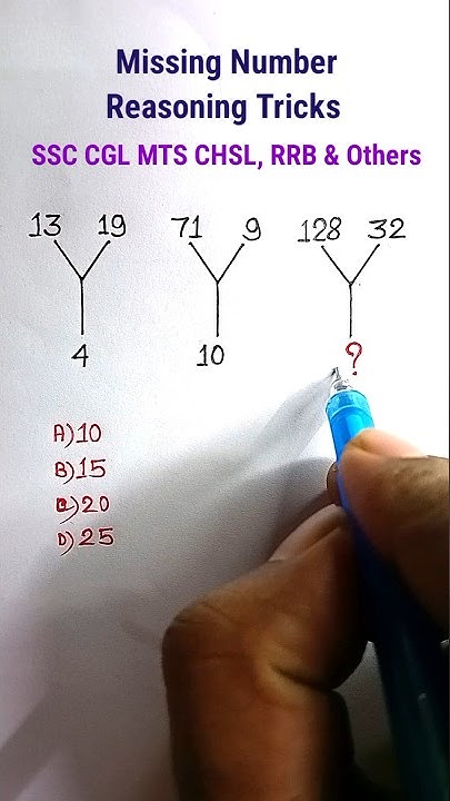 Missing Number| Reasoning Tricks in Hindi| Reasoning Classes for SSC CGL CHSL MTS CRPF RRB |# ...