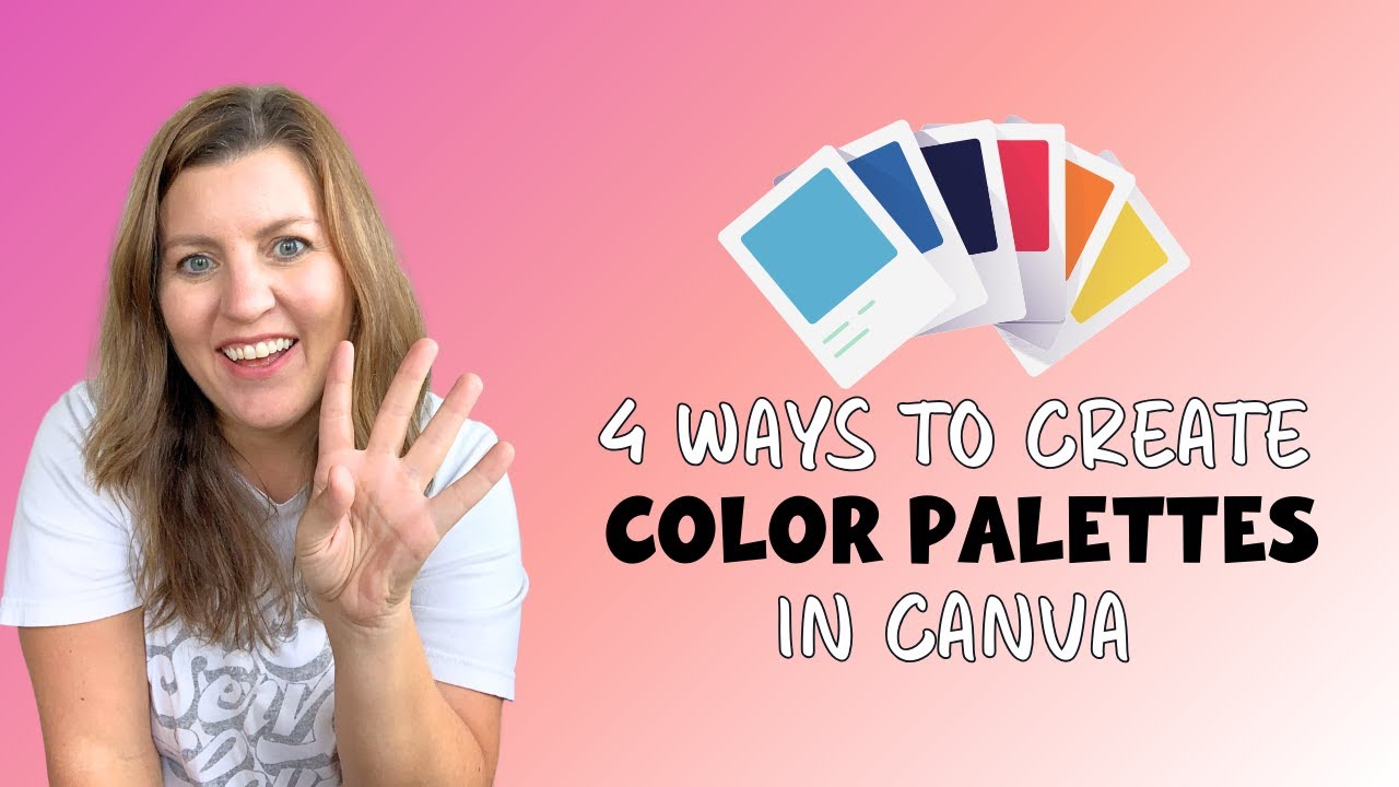 4 way to create color palettes in Canva | Beginner Canva Tutorial - YouTube
