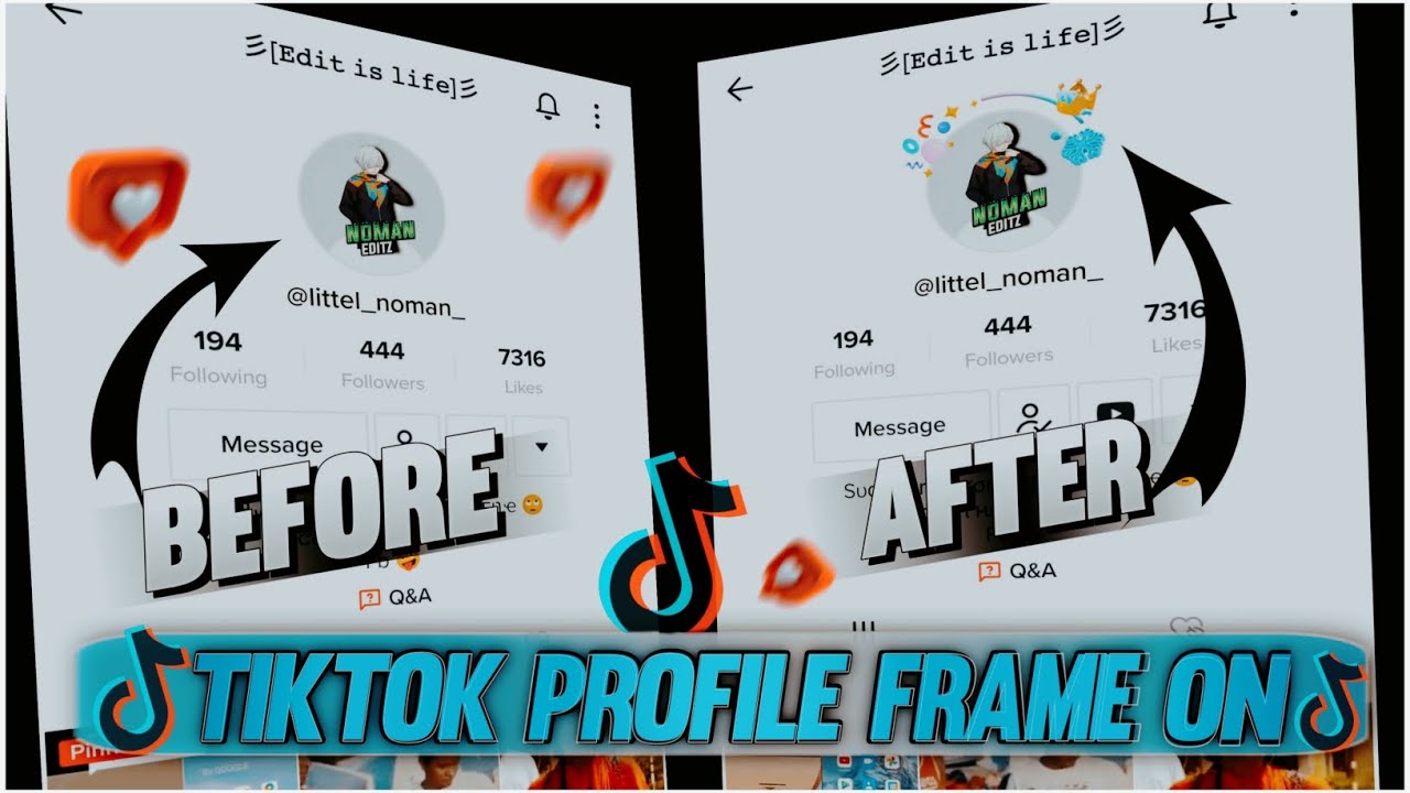 How to get trending tiktok profile frame || New year 2023 special ...