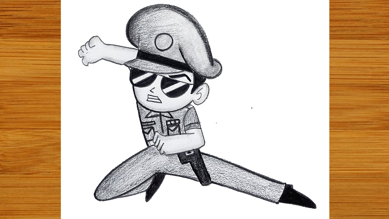 flying Fighter little singham sketch | little singham drawing desh ka ...