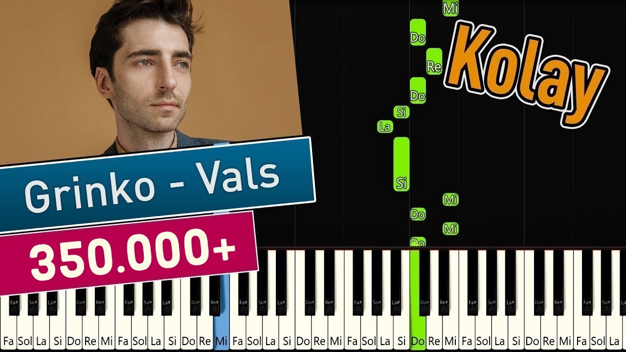 Evgeny Grinko - Vals | Kolay Piyano - Nasıl Çalınır - YouTube