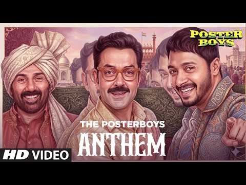 The Poster Boys Anthem (Song) | Sunny Deol | Bobby Deol | Shreyas Talpade | Poster Boys | T-Series