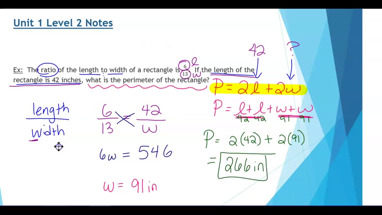 Unit 1 Level 2 Video Notes Algebra - YouTube