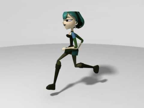 3d Gwen run cycle test