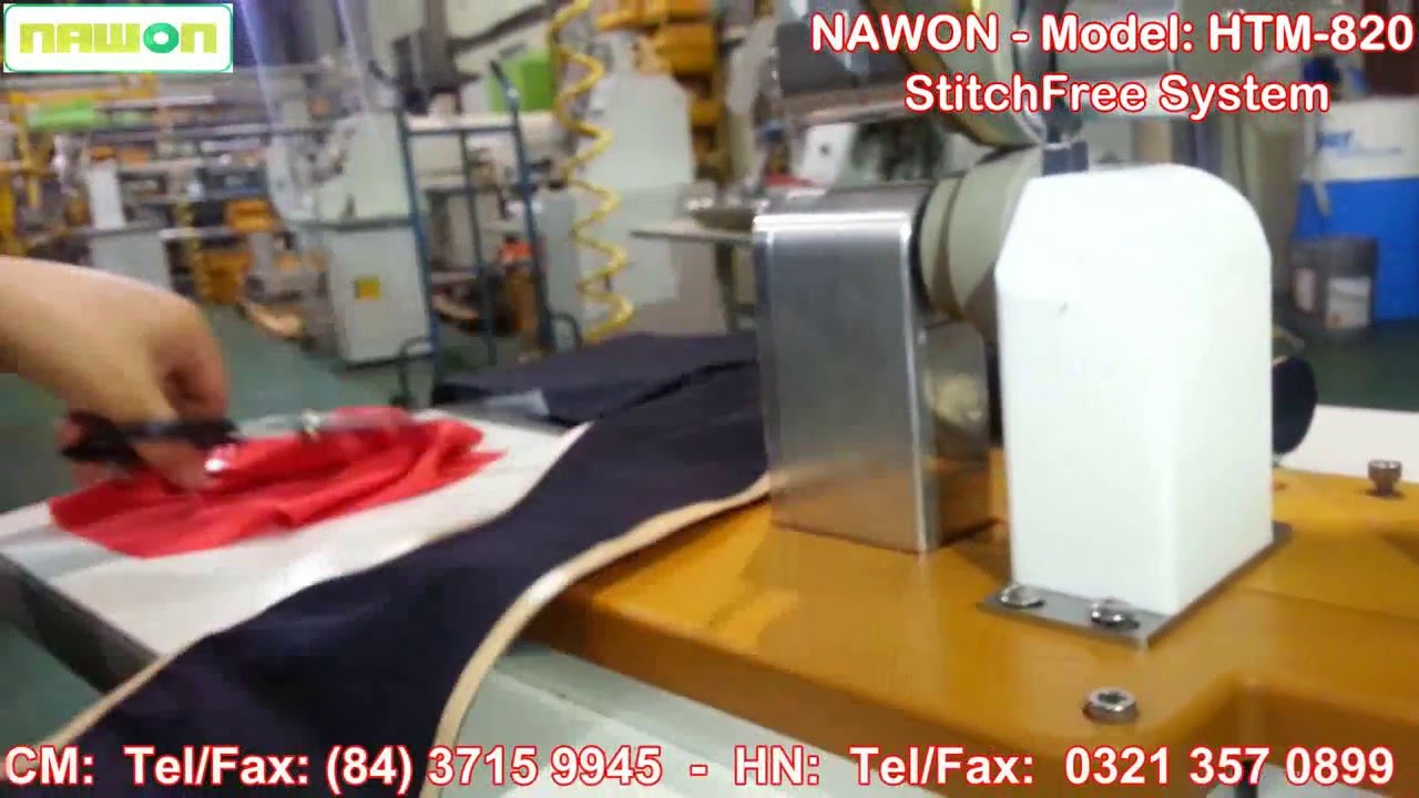 Nawon - HTM-820 (Ultrasonic Laydown)- Máy Ép Không Đường Chỉ ...