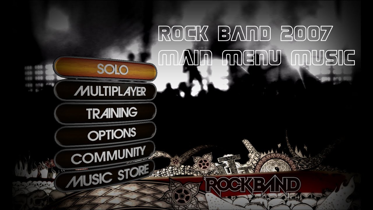 Rock Band (2007) Main Menu Music - YouTube
